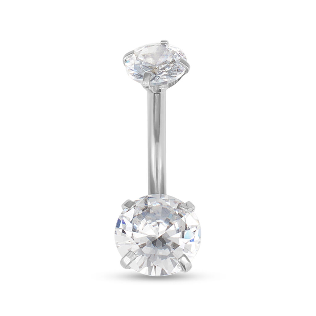 Piercing Ombelico Lady Code Acciaio Cristallo - 1686682 • Stroili