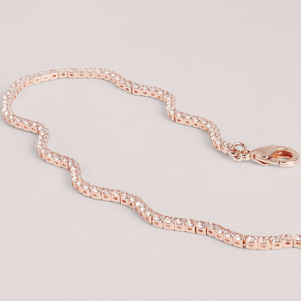 Collana Romantic Shine Ottone Rosa Cristallo - 1689010 • Stroili