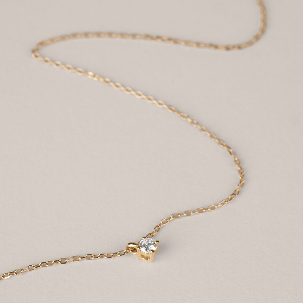 Collana Punto Luce Grace Oro Giallo Diamante - 1429167 • Stroili