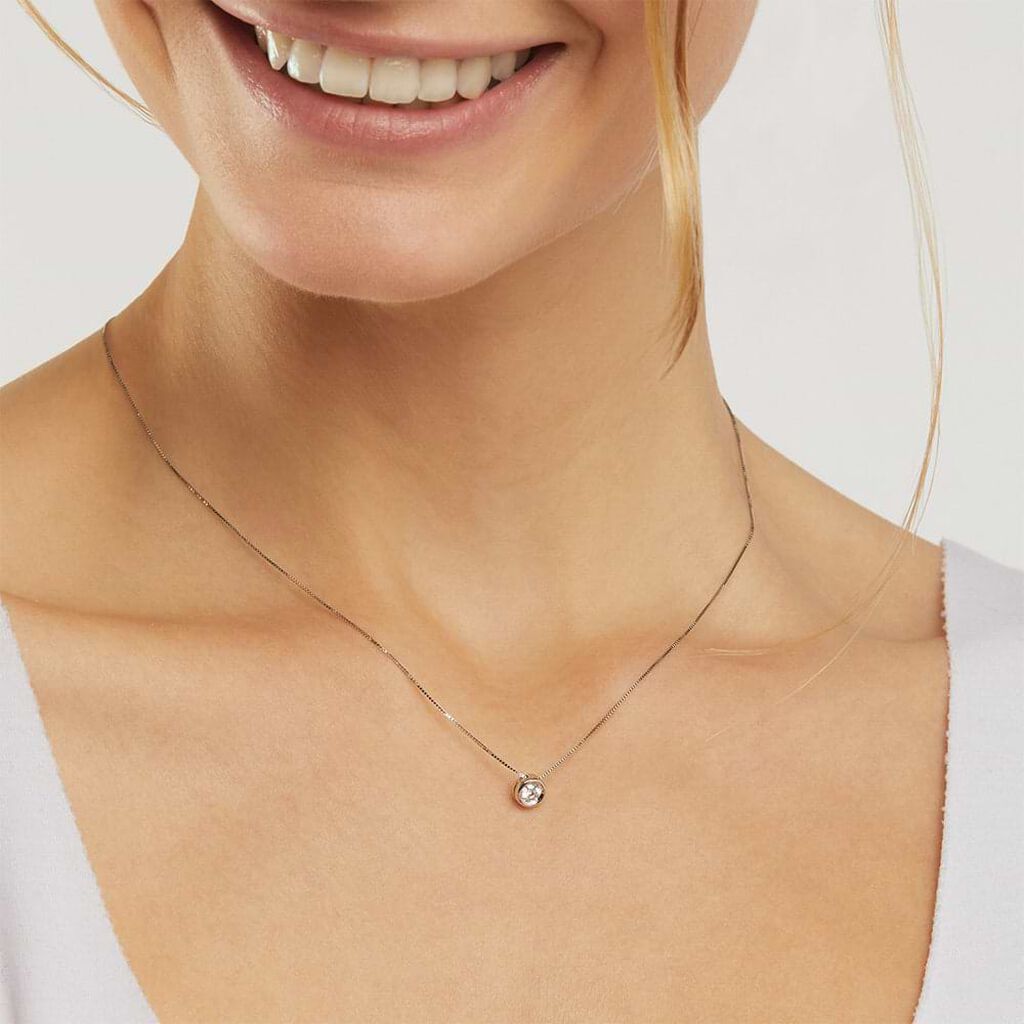 Collana Punto Luce Firmamenti Oro Bianco Diamante - 1680320 • Stroili