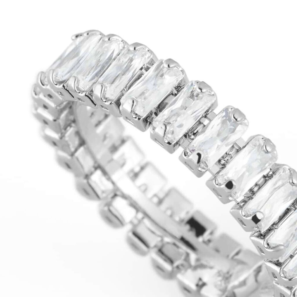 Anello Eternity Romantic Shine Metallo Cristallo - 1665955 • Stroili