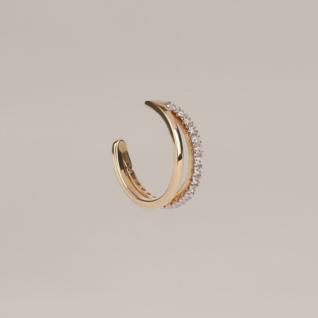 Ear Cuff Bon Ton Oro Giallo Cubic Zirconia - 1429348 • Stroili