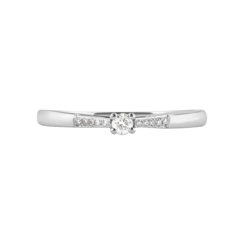Anello Solitario Grace Oro Bianco Diamante - 1425689 • Stroili