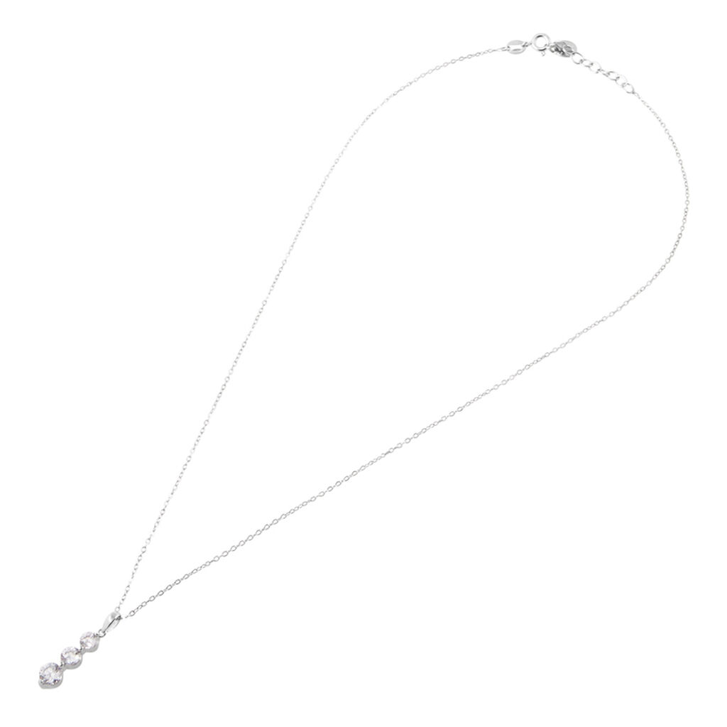 Collana Trilogy Silver Elegance Argento Rodiato Cubic Zirconia - 1514024 • Stroili