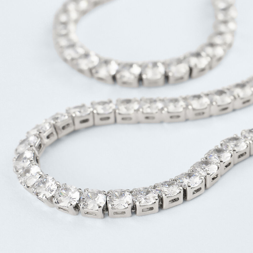 Collana Tennis Romantic Shine Metallo Cristallo - 1683804 • Stroili