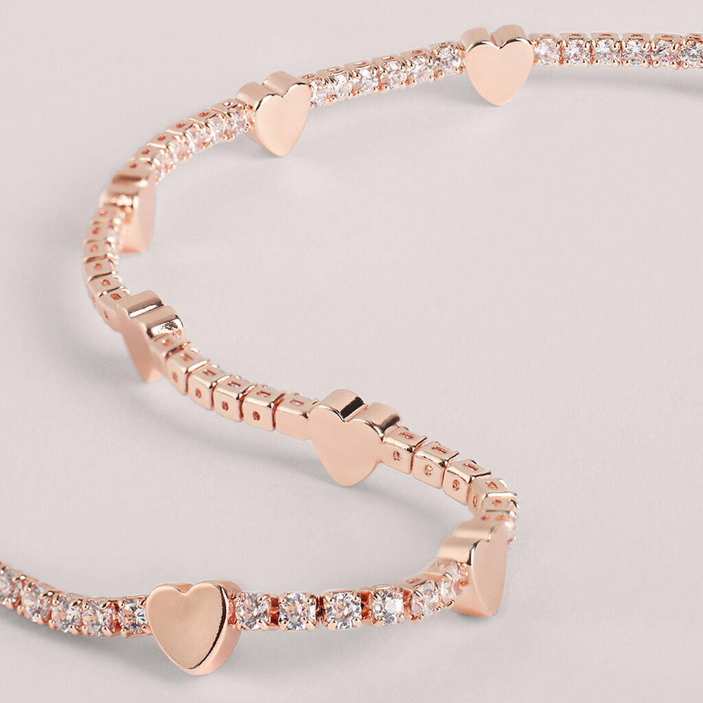 Collana Romantic Shine Ottone Rosa Cristallo - 1689008 • Stroili